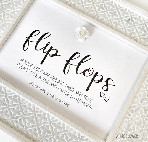 Wedding Signs | Flip Flops | LOVE IN A BOX