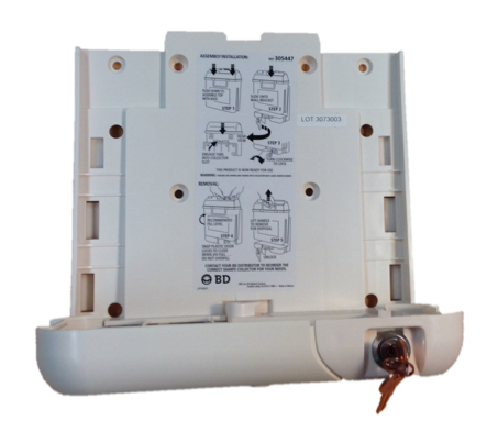 BD 5.1 Litre Lockable Wall Bracket | statewaste