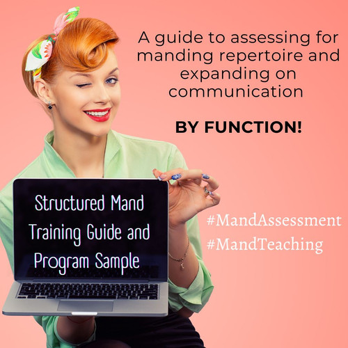 Structured Mand Training Guide | ABA Program Sample | Language ...