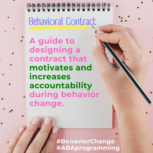 Behavioral Contract | ABA Programming | BCBA Resources | Behavior ...