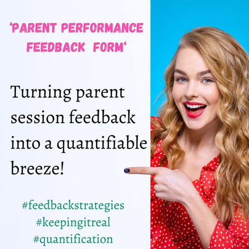 Parent Performance Feedback Form | ABA therapy | BCBAResources | Parent ...