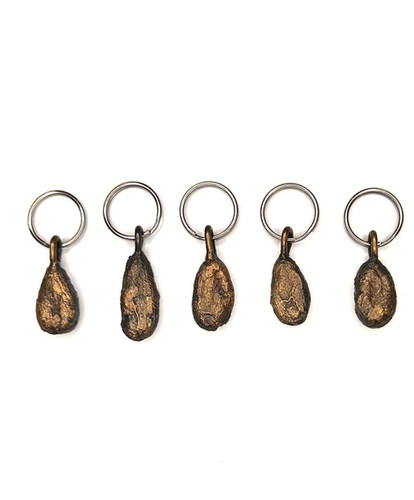 Solid Bronze Chuao cacao bean | Solkiki