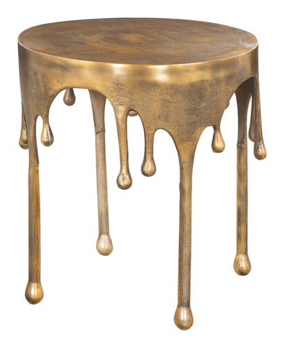 Drip Side Table Antique Brass | Elements by K. Johnson