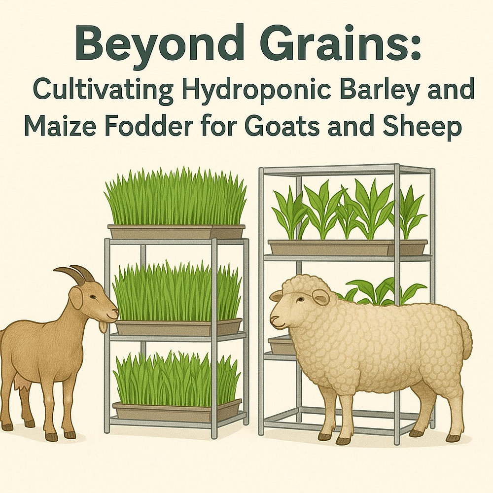 Beyond Grains: Cultivating Hydroponic Barley and Maize Fodder for Goats ...