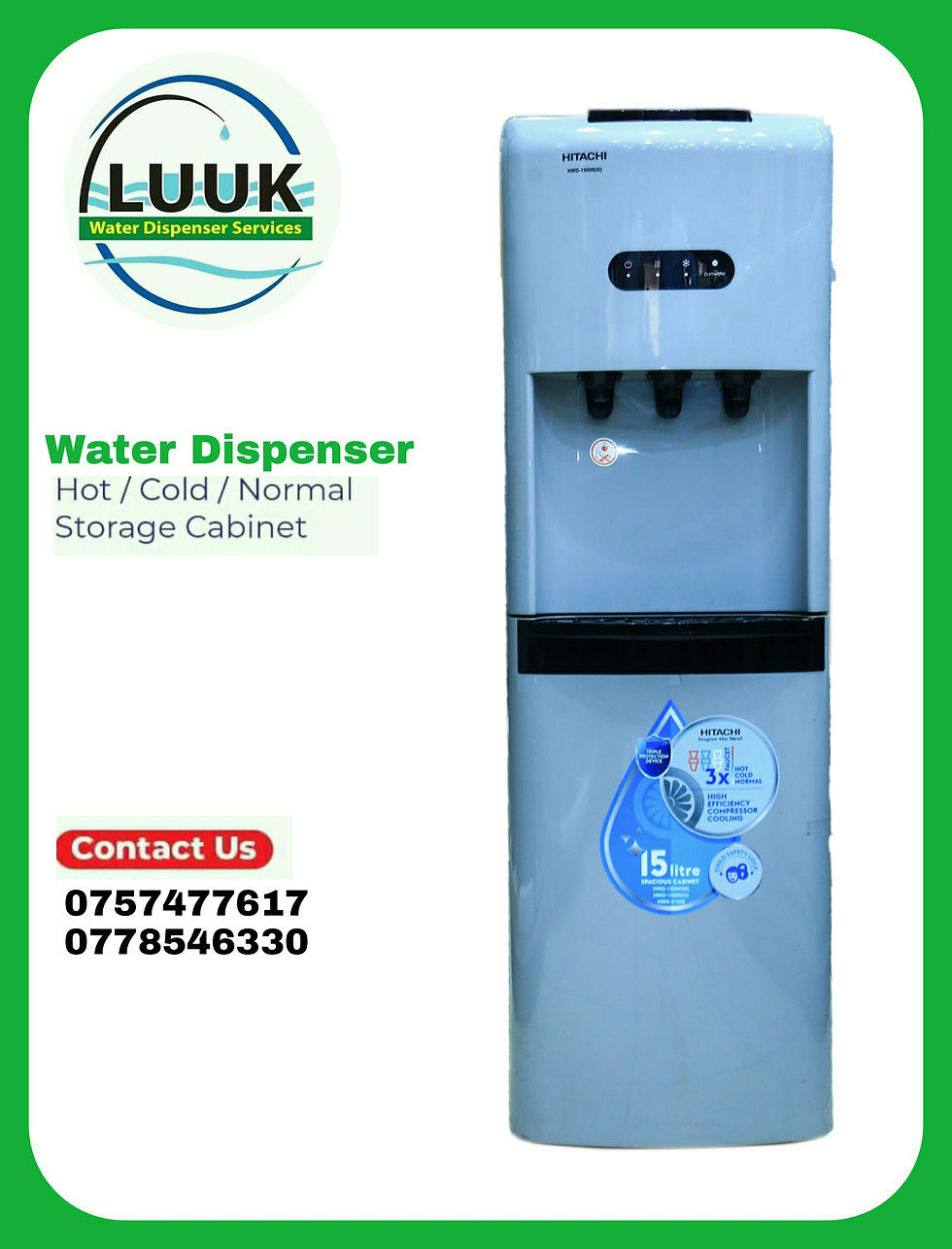 HITACHI WATER DISPENSER | Luuk Water Dispenser