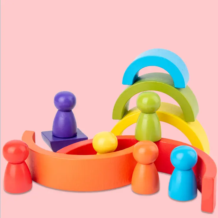 Montessori Rainbow Building Blocks | minivault