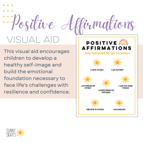 Positive Affirmations Visual Aid | Sunny Sights