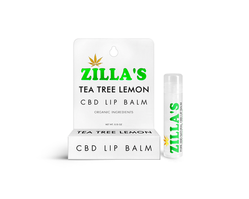 Tea Tree + Lemon Balm (Lip Rescue) CBD Lip Balm | ZILLA'S CBD