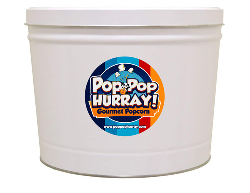 2 Gallon Premium Popcorn Tin | Pop Pop Hurray!