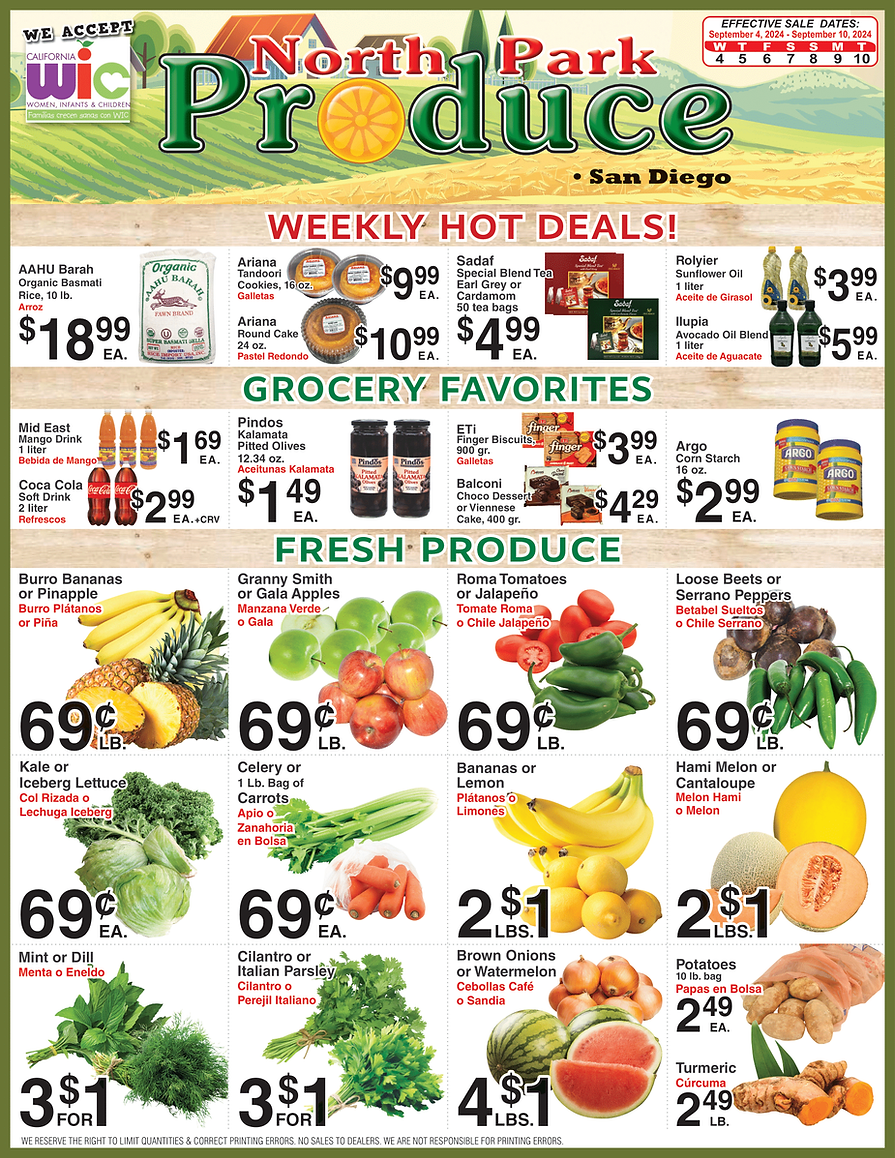 Weekly Ad | North Park Produce