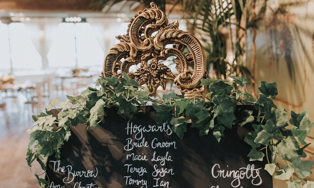 Real Wedding using Beginners Guide to Modern Signwriting