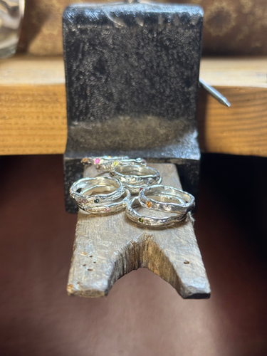 Fae - Stacker Ring With Customisable Gemstone | TheFloatingJeweller