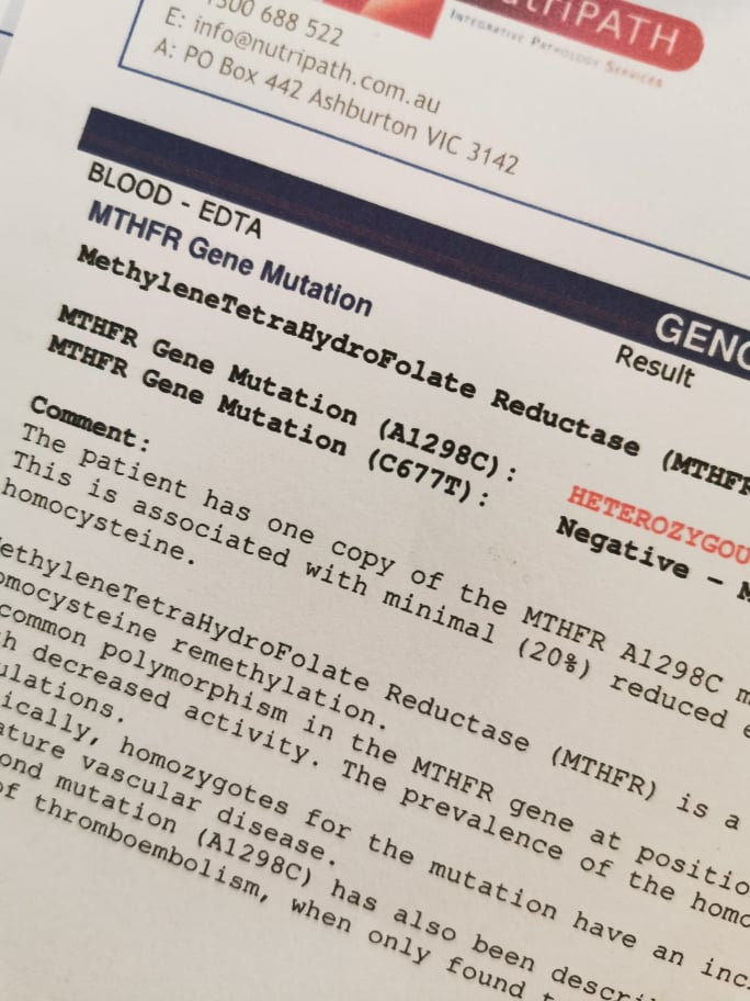 How can I get tested for MTHFR? A single test or a full DNA Report?