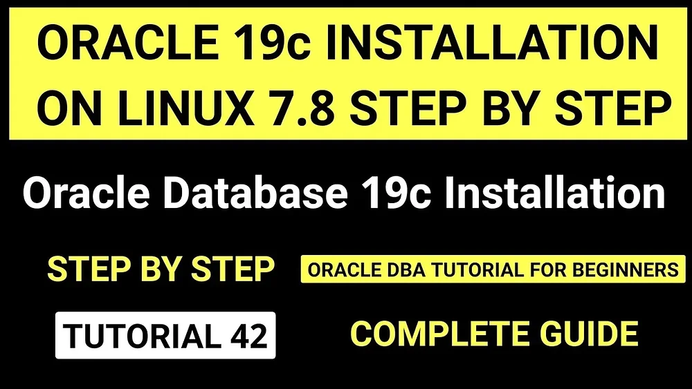 Oracle 19c Installation On Linux Step By Step