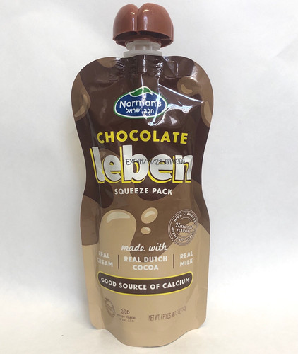 Norman’s Chocolate Leben Squeeze Pack 5oz | oaklandkosherfoods