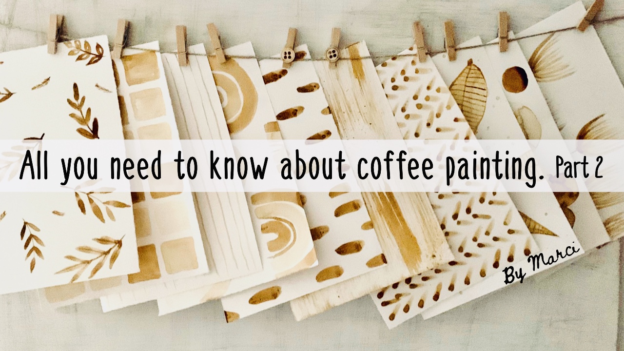 Free printable coffee painted cut outs