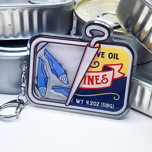 Sardines Shaker Keychain | Toku Arts