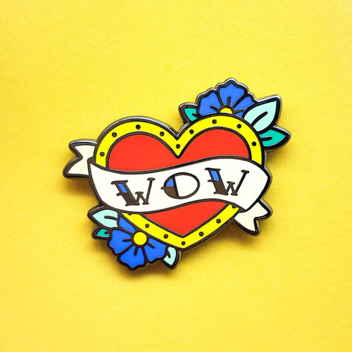 American Trad Heart Enamel Pin | Toku Arts
