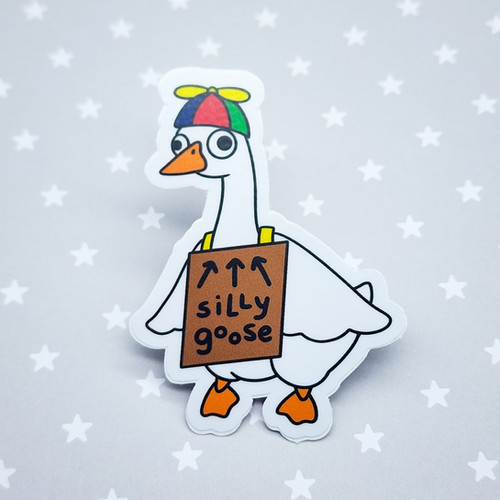 Silly Goose Vinyl Sticker | Toku Arts