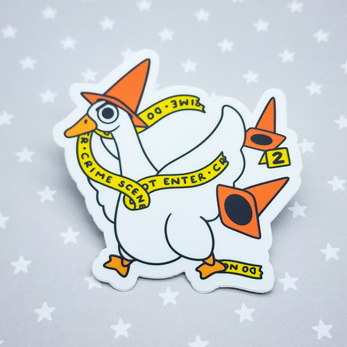 Crime Goose Vinyl Sticker | Toku Arts