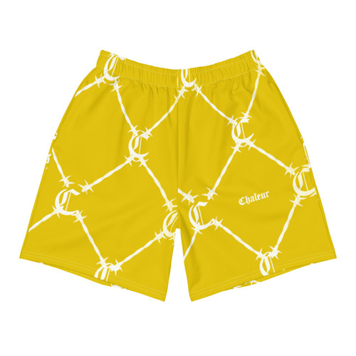 Chaleur Yellow Printed Shorts | Chaleur Brand
