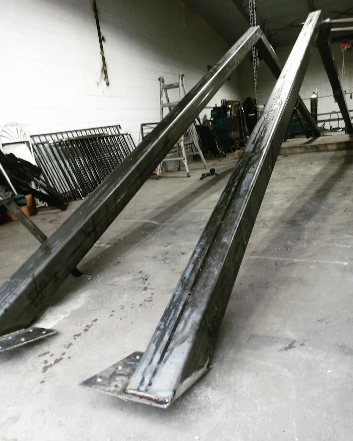 Pavilion Frame - All Exposed Steel Beams