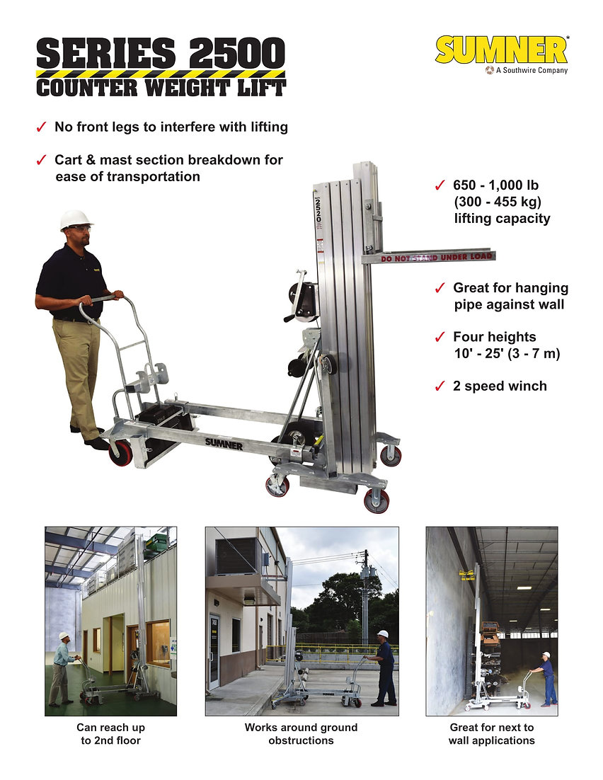 SERIES 2500 Lifts | Ezi-Lift Products