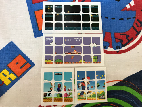 Stickers 3x3 vinil Mario | Brick Cubes