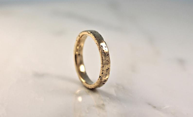 Sand Cast Rings | WoodenGold