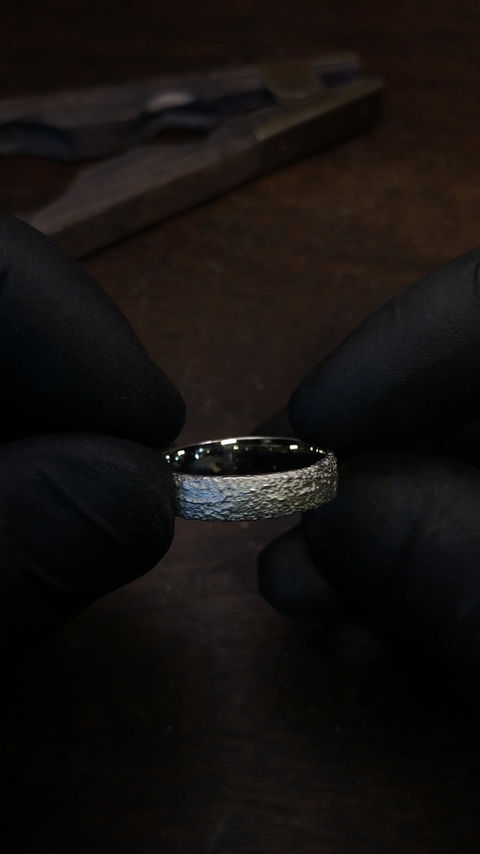 Sand Cast Rings | WoodenGold