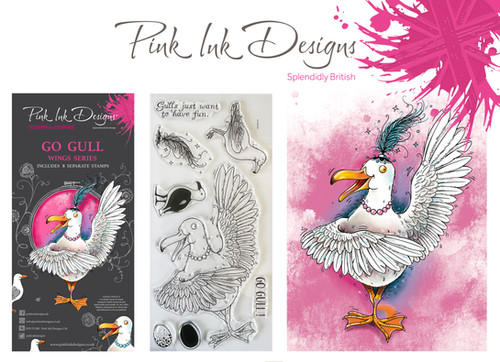 Pink Ink Designs DL Stamp - Go Gull | Pink Ink Designs