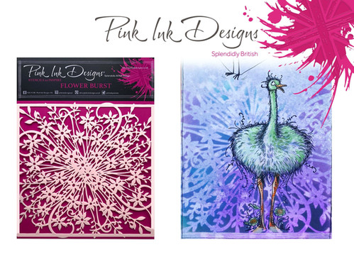Pink Ink Designs Stencil - Flower Burst | Pink Ink Designs