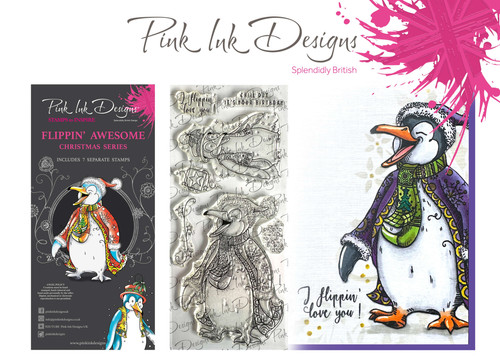 Pink Ink Designs DL - Flippin Awesome Penguin Stamp Set | Pink Ink Designs