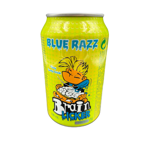 Brain Licker Fizzy Blue Raspberry Candy Drink Dose 330ml | Bestsweets