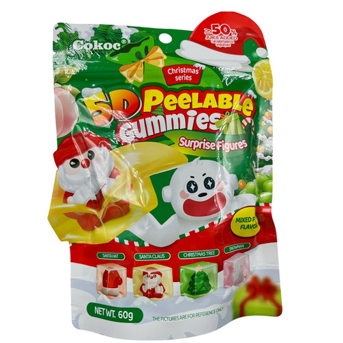 Cokoc 5D Peelable Gummies Chistmas Edition 60g Halal | Bestsweets