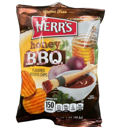 Herr's Honey BBQ Flavored Potato Chips 28.4g | Bestsweets