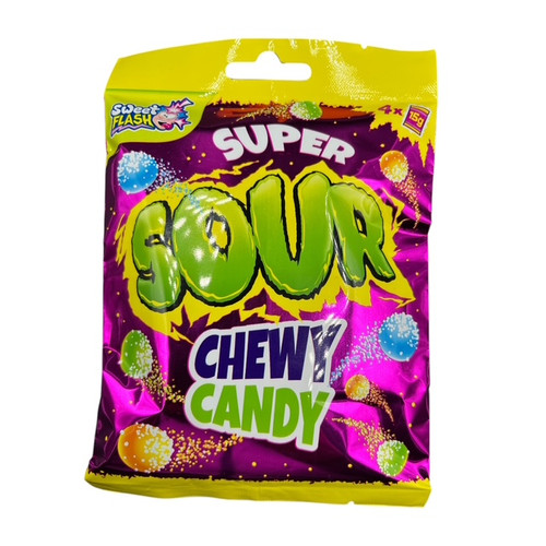 Sweet Flash Super Sour Chewy Candy 60g | Bestsweets