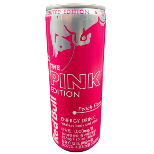 Red Bull Pink Edition Peach Flavour 250ml Limited Edition Korea ...