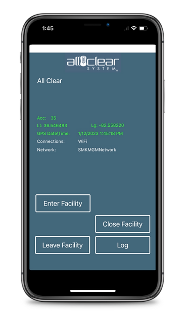 All Clear System | Mobile App