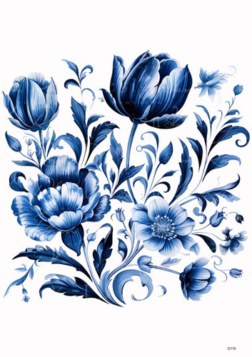 D116 Delft-waterslide-transfer | Van Rhyn Designs