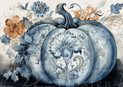 D138 Delft-waterslide-transfer | Van Rhyn Designs