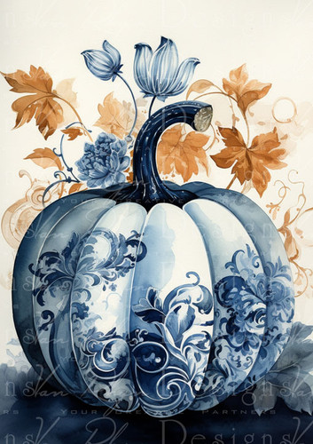 D128 Delft-waterslide-transfer | Van Rhyn Designs