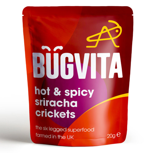 Hot & Spicy Sriracha Crickets | 20g | Bugvita