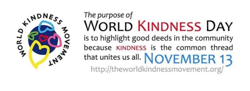 13th November - World Kindness Day 2020