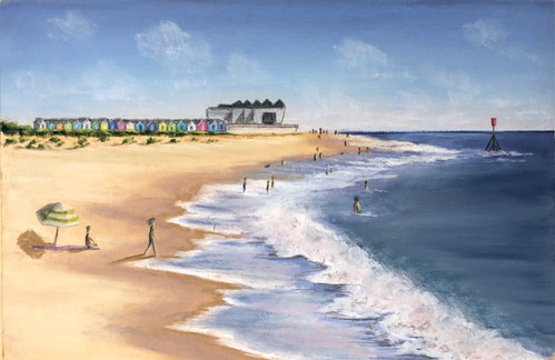 A Day at the Beach, Chapel Point | Art by Geraldine Seg