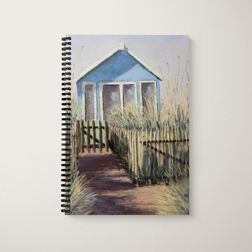 Beach Cabin notebook | Art by Geraldine Seg