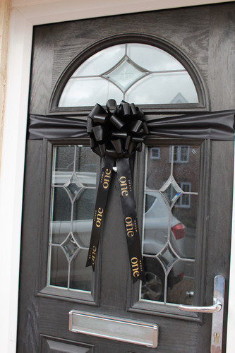 New Home Door Bow - Personalised (Half) | CreativeRibbon&Bows