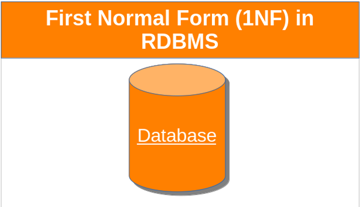 First Normal Form (1NF) in RDBMS