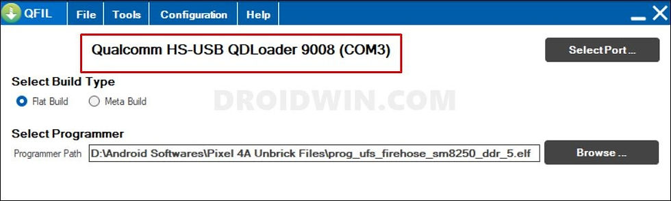 Unbrick Qualcomm via QFIL: Using rawprogram0.xml, patch0.xml, MBN