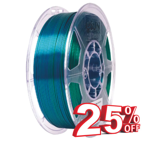 eSilk-PLA Magic filament, 1.75mm, Green+Blue, 1kg/roll | 3D PRINT MALDIVES